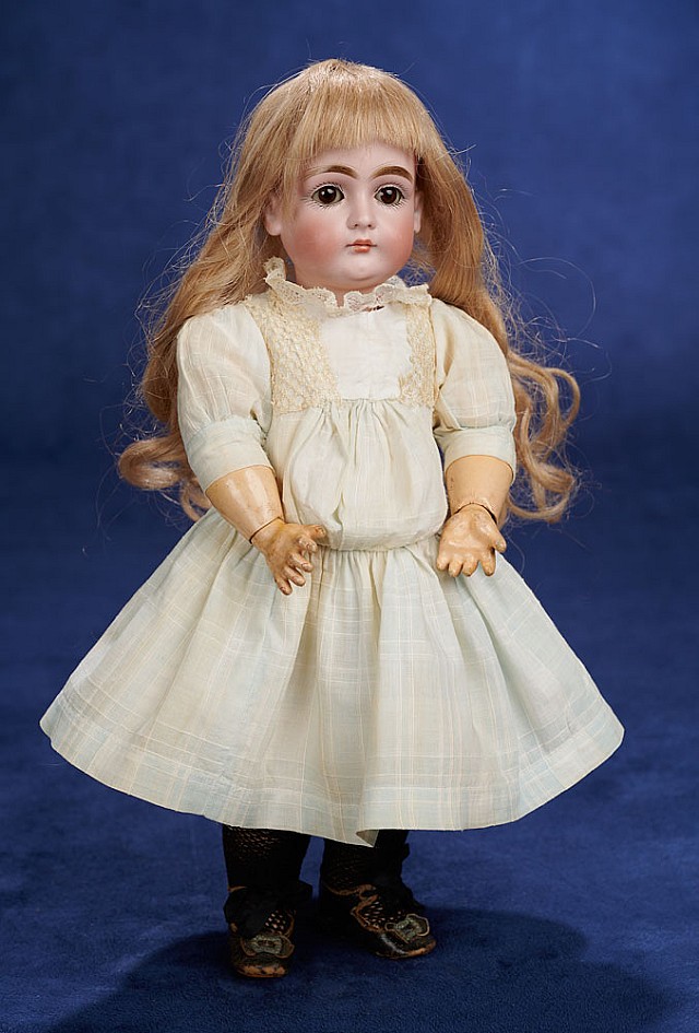 German Bisque Closed Mouth Child, Model 128, by Kestner