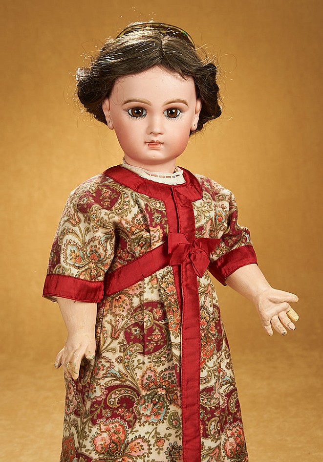 French Bisque Bebe Jumeau with Unusual Sienna Complexion, Original ...