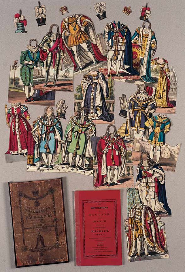1820's English Paper Dolls in Boxed Set