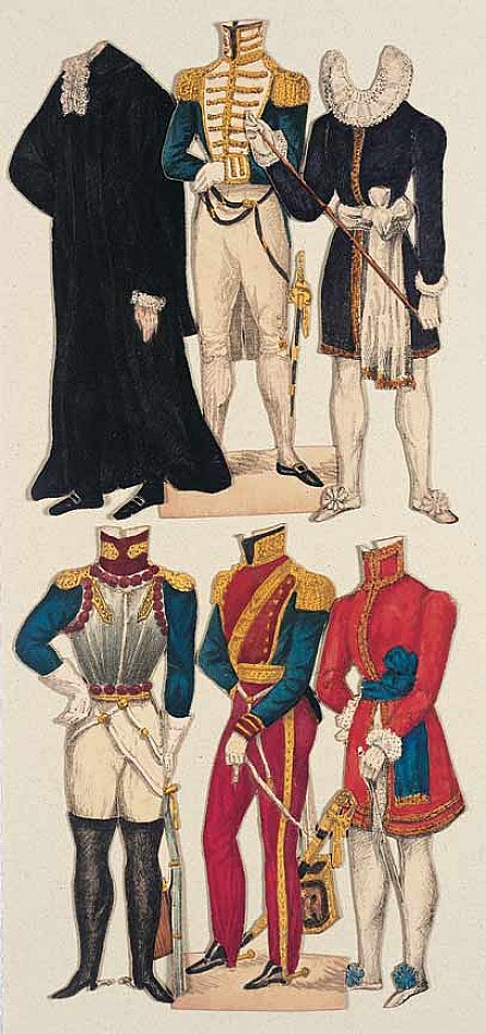 1821 Paper Doll Set "Dresses Worn at the Coronation of His Majesty ...