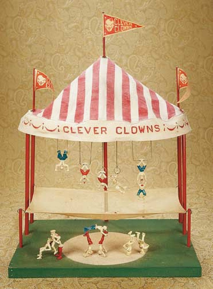 American Circus Toy "Clever Clowns" in Original Box