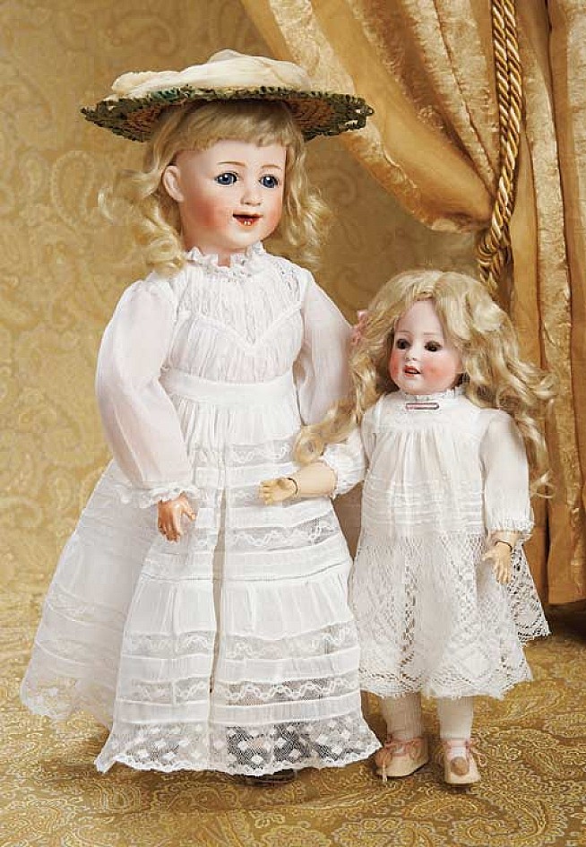 Delightful German Bisque "Dolly Dimple" by Gebruder Heubach in Petite Size