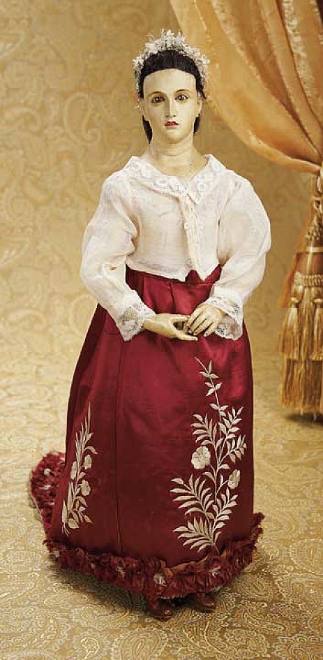 Early Wooden Doll with with Rare Features and Important Historical Lineage