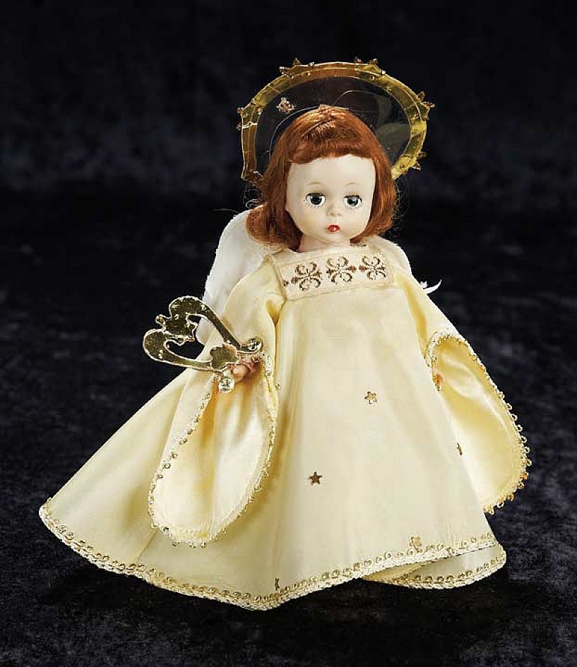 Red-haired "Guardian Angel" with Halo and Harp,1954