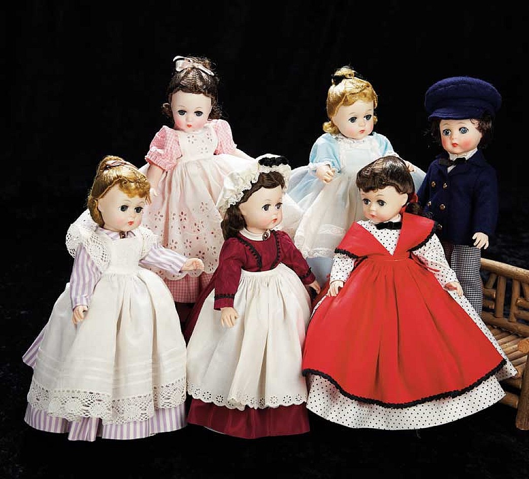 Set,Six "Little Women" Dolls with Lissy Face,1962