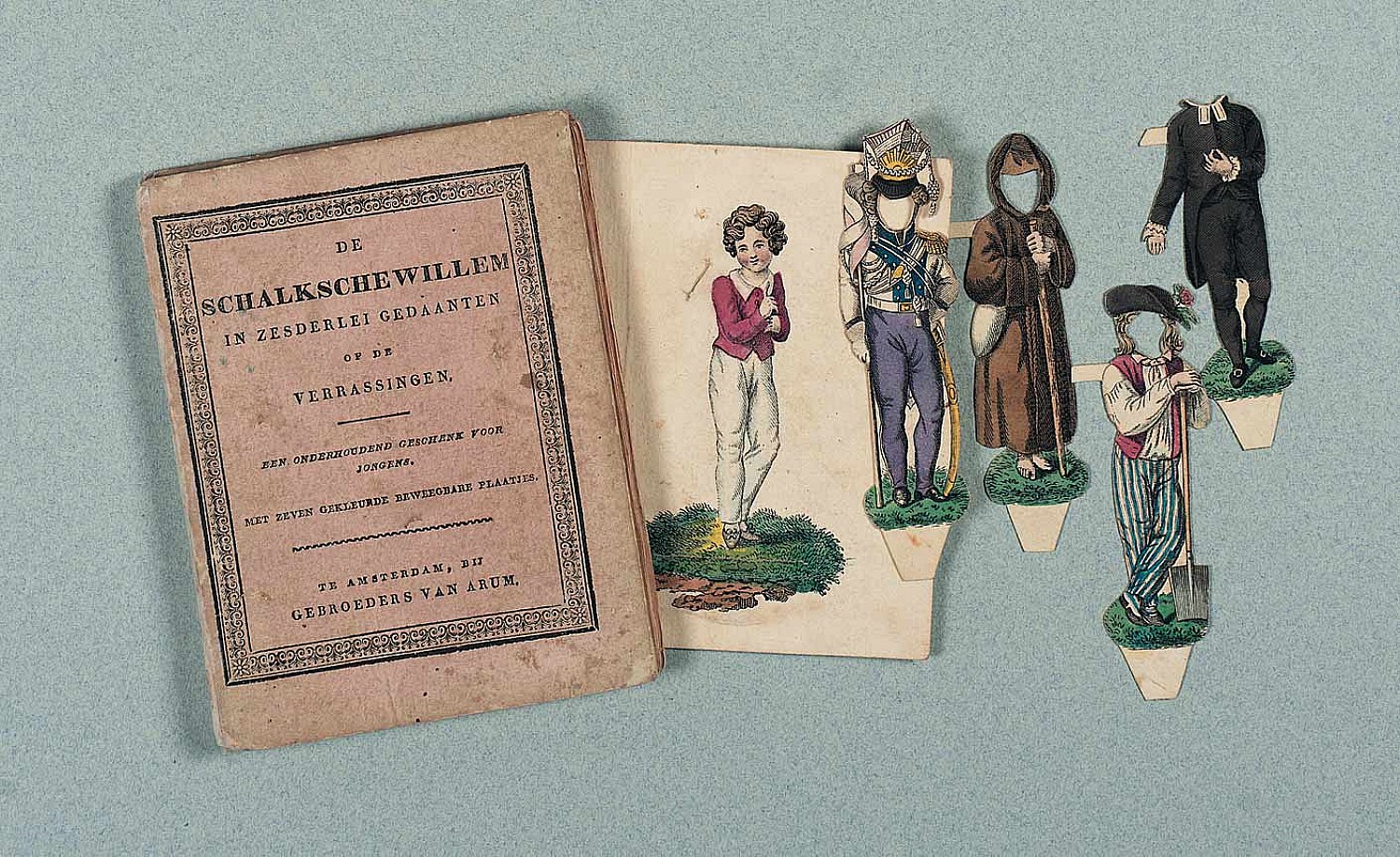 Circa 1820, Dutch Paper Doll Book "Willem" by J. Guykens