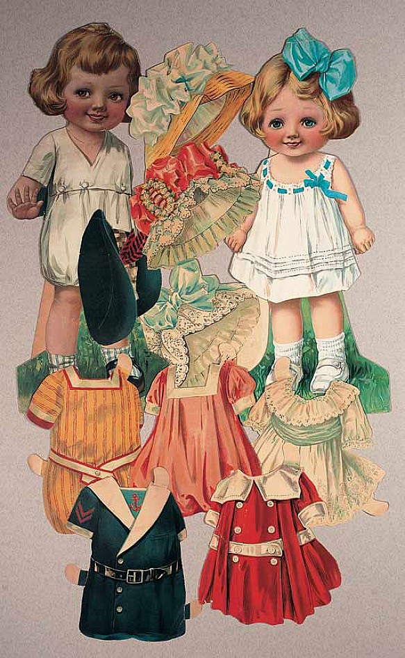 Two American Paper Dolls