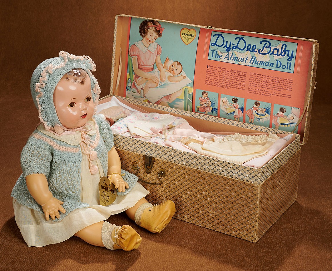 Earliest Model of American "Dy-Dee-Lou" in Rare Size, with Original ...