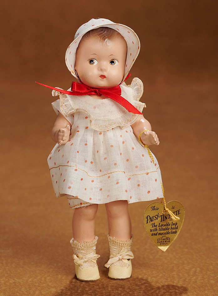 American Composition "Patsy Tinyette" by Effanbee with Original Wrist Tag