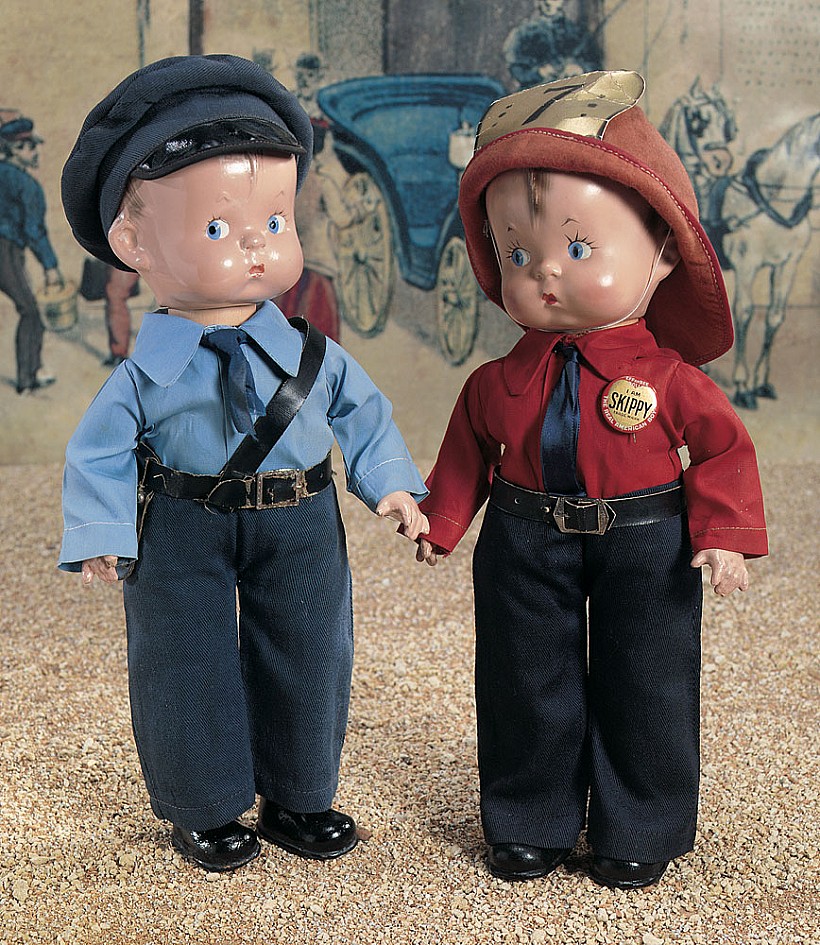 American Composition Skippy Fireman By Effanbee