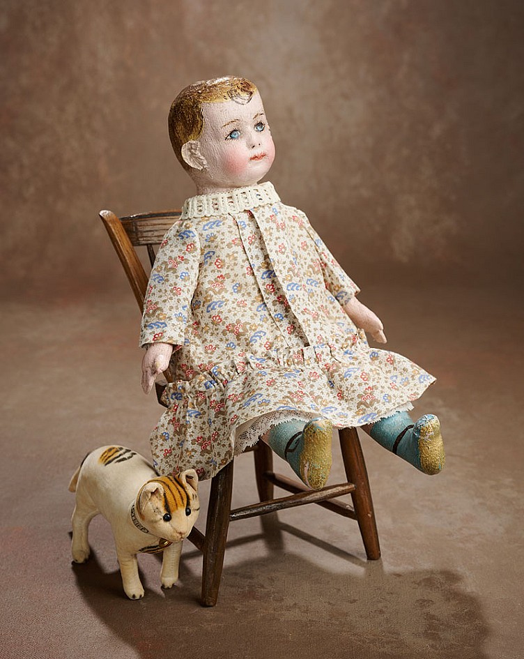 Dainty American Cloth Alabama Baby by Ella Smith in Rare Small Size