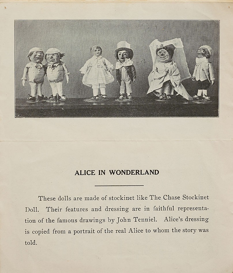 Extremely Rare Complete Set of Alice in Wonderland Dolls by Martha Chase