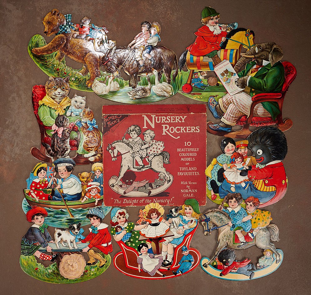 English "Nursery Rockers" Paper Toys by Raphael Tuck