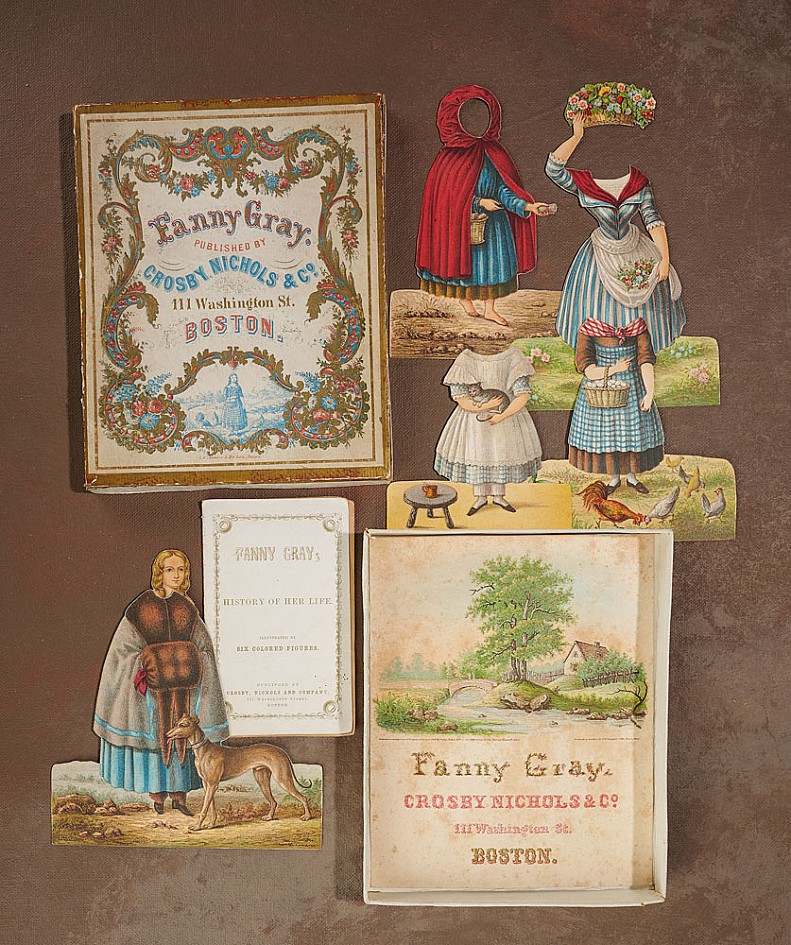American Boxed Paper Doll "Fanny Gray" by Crosby, Nichols & Co.