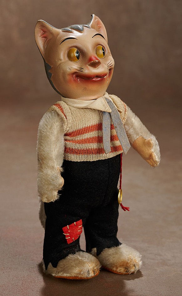 Rare German Comic Character "Oskar the Cat" by Hermann Teddy