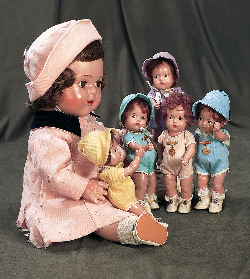 Set, American Composition Dionne Quintuplets by Alexander