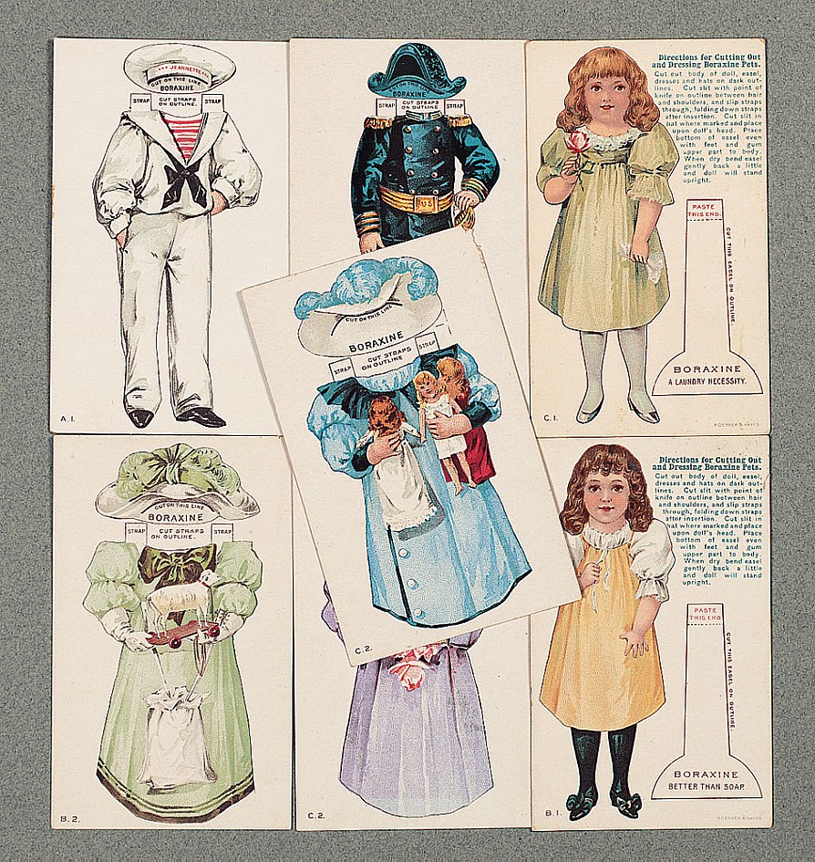 American Advertising Paper Doll for Borazine