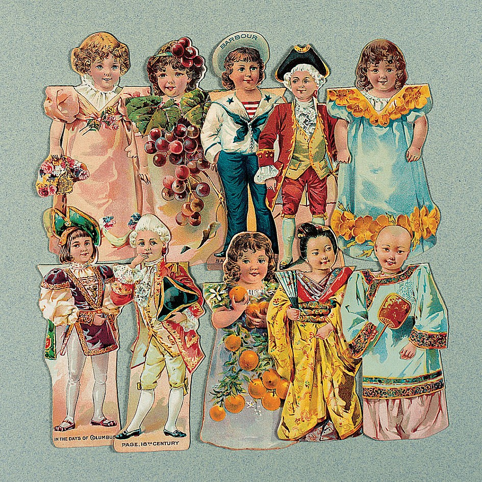 American Advertising Paper Dolls for Barbour Irish Thread