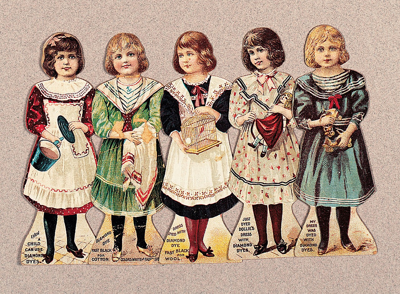 American Advertising Paper Dolls for Diamond Dye