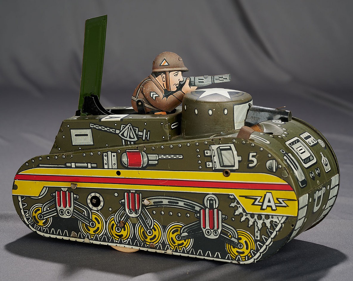 Marx Wind-Up Tin Lithographed Tank