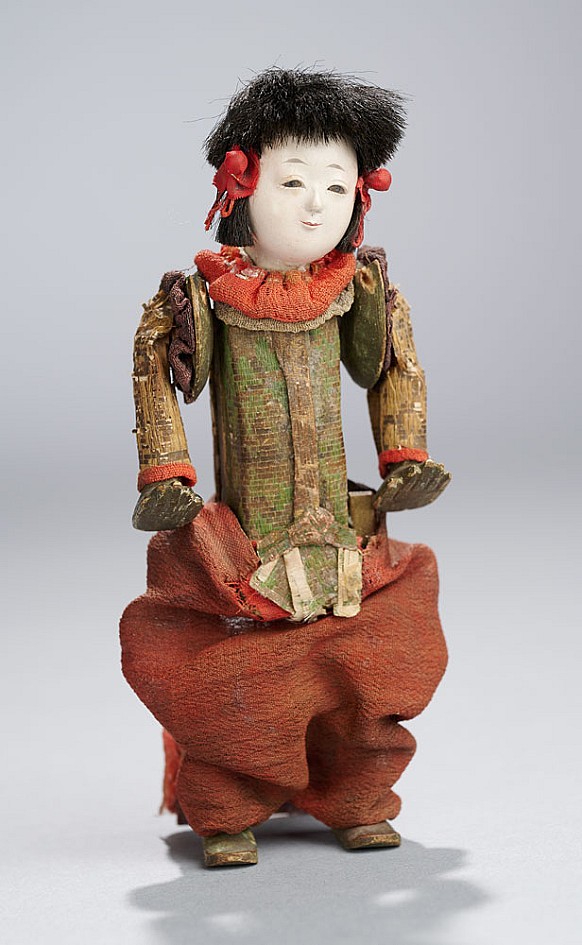 Exceptionally Rare Dangaeri Karakuri-Ningyo (Mechanical Doll) of Acrobat