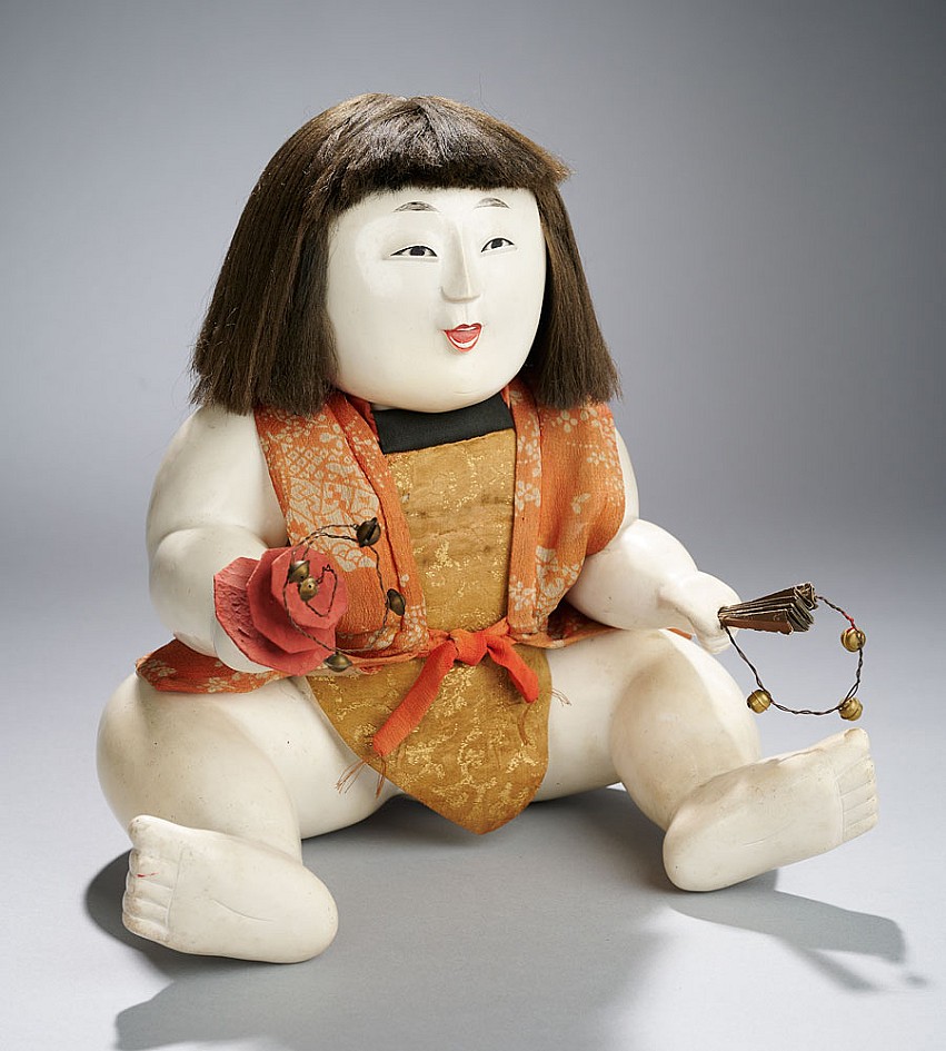 Karakuri Gosho-Ningyo (Mechanical Palace Doll) Depicting a Sambaso Dance