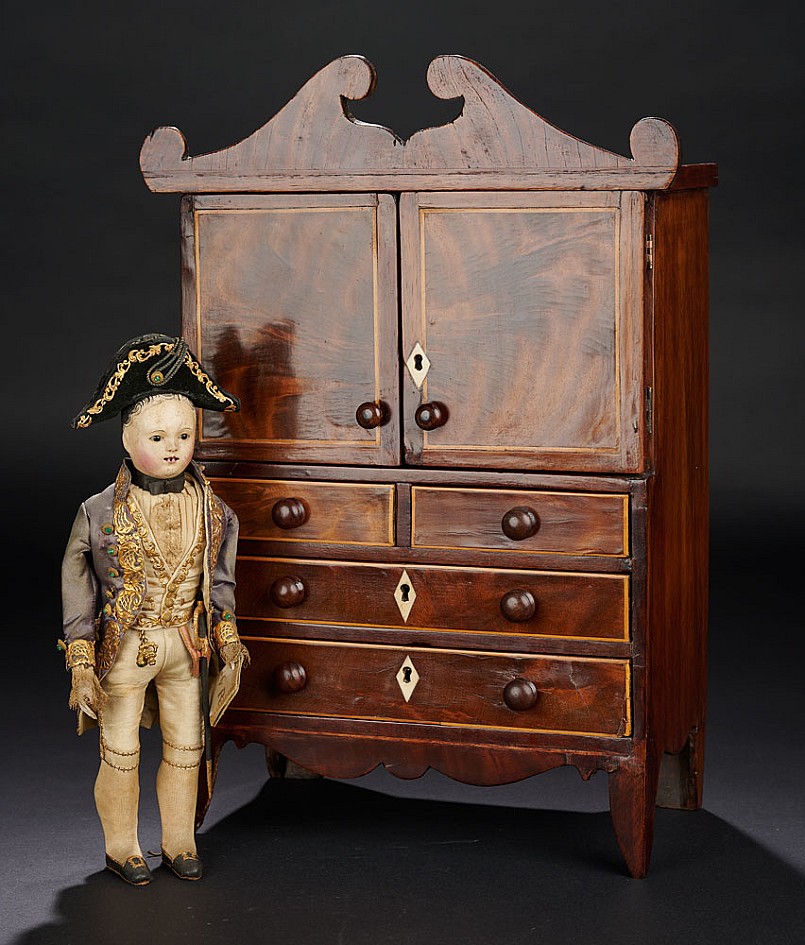French Paper Mache by Andreas Voit in Original Napoleonic Costume