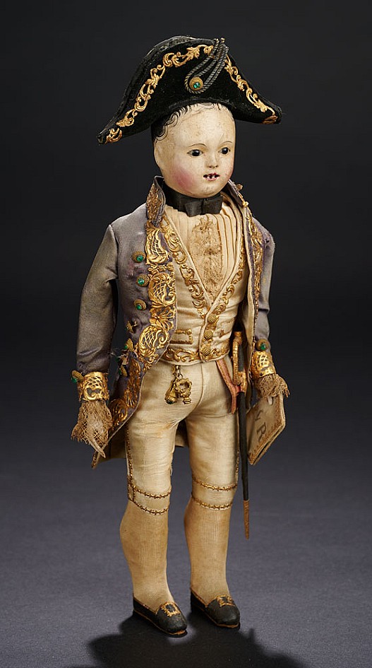 French Paper Mache by Andreas Voit in Original Napoleonic Costume