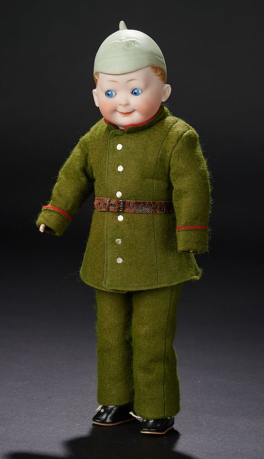 German Bisque Helmet Googly, D, by Max Handwerck