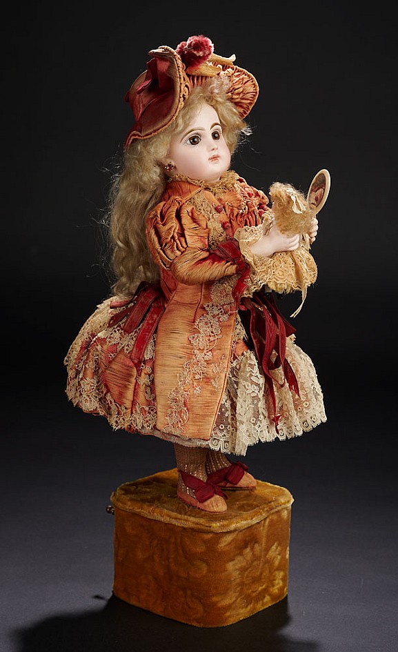 French Musical Automaton "Little Girl with Her Doll" by Leopold Lambert