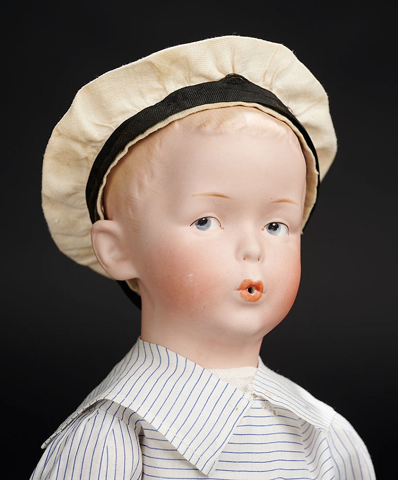 German Bisque Character, Model 8774, by Gebruder Heubach in Large Size