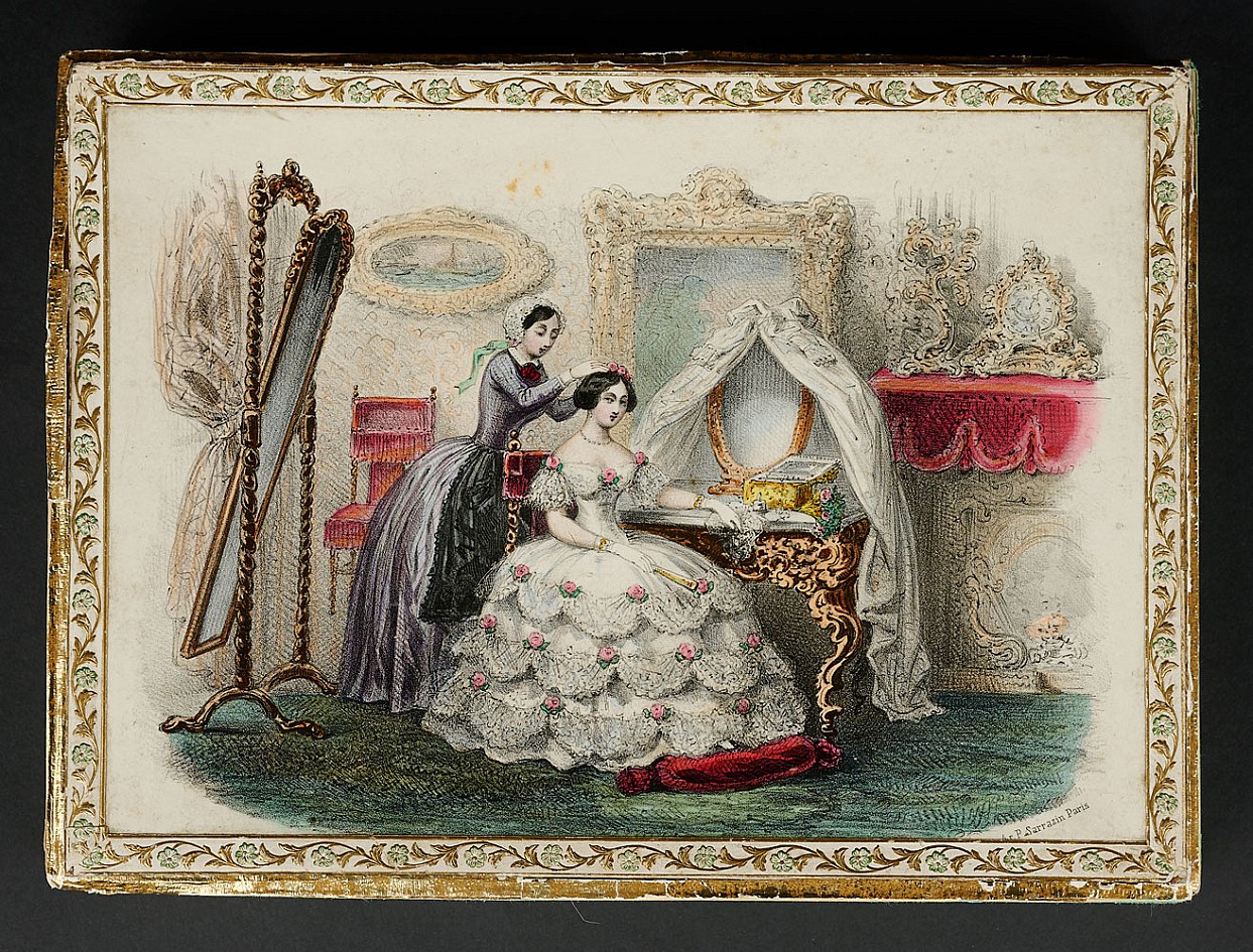 Outstanding French Boxed Set of Paper Doll Bride and Trousseau