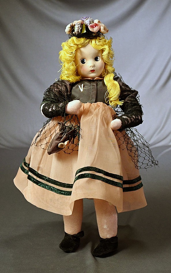 15" American cloth Little Shaver by Alexander with original rare color ...