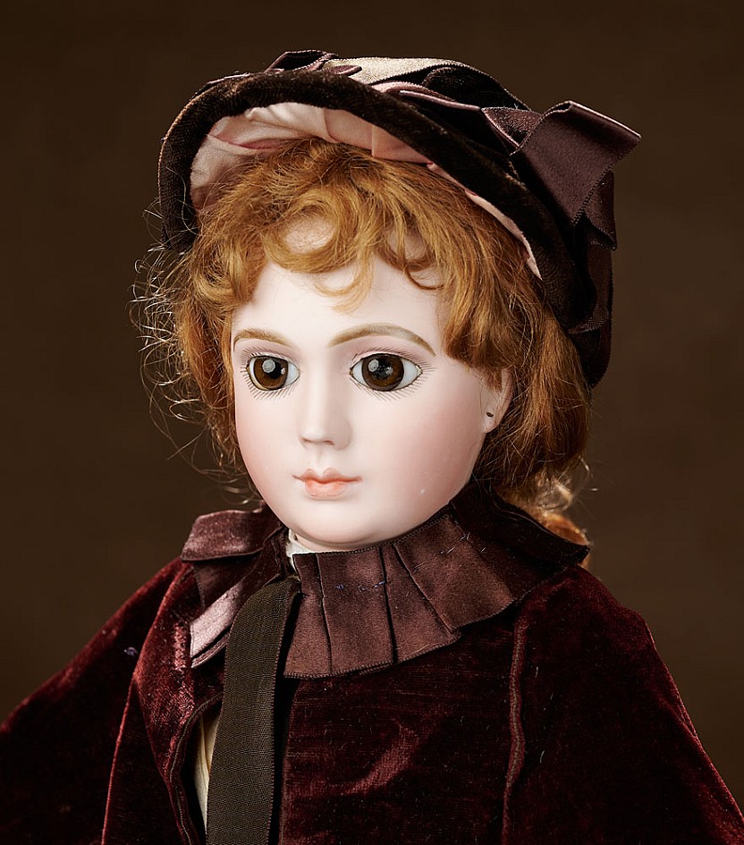 French Bisque Portrait Bebe with La Patricienne Signed Lady Body