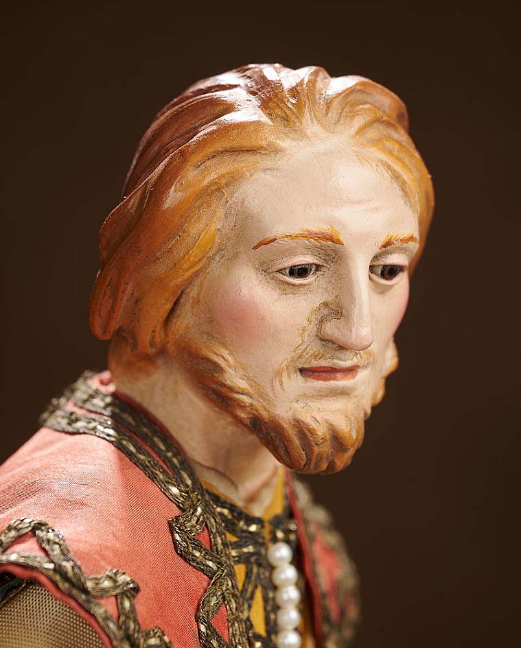 Important Early Neapolitan Figures Depicting Balthazar, Caspar and Melchoir