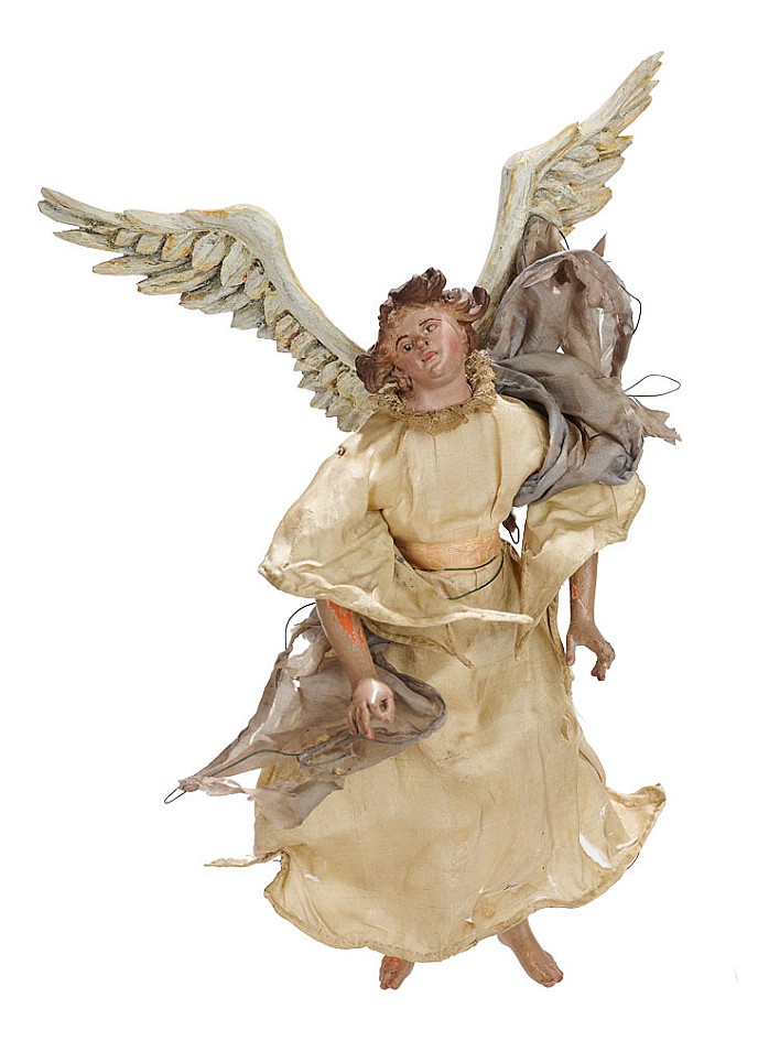 Neapolitan Angel with Carved Wooden Wings