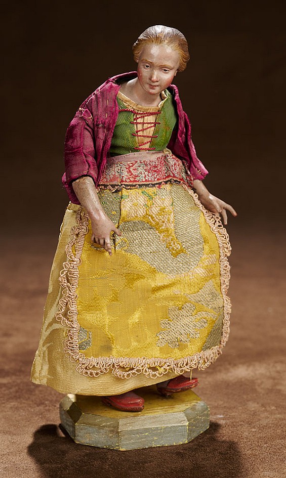 Petite Neapolitan Villager Young Lady with Chignon