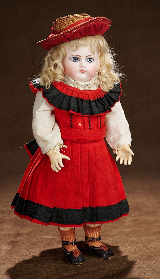 French Bisque Bebe by Schmitt et Fils with Original Signed Body