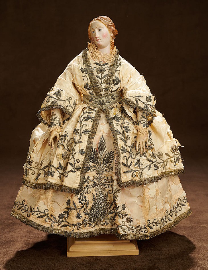 Neapolitan Woman with Very Ornate Silk Gown