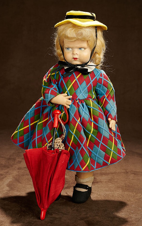 Italian Felt Character Girl, 1500 Series by Lenci