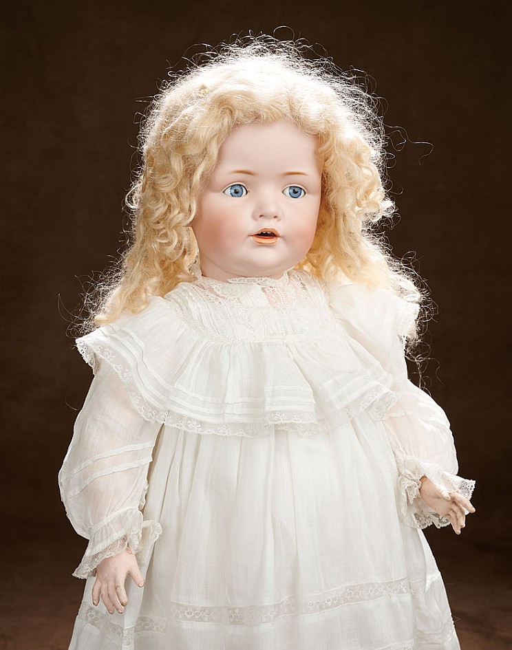Rare German Bisque Character, Model 239, with Toddler Body by Kestner