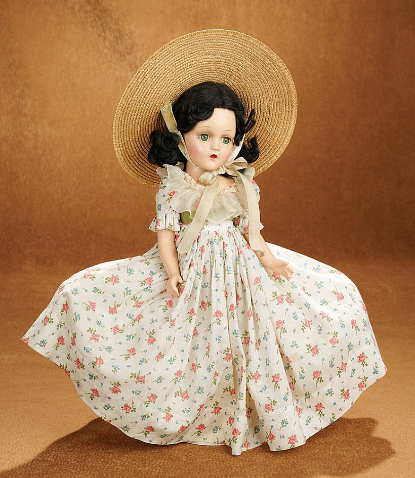 17" Composition Scarlett O'Hara Doll by Madame Alexander in Original Costume