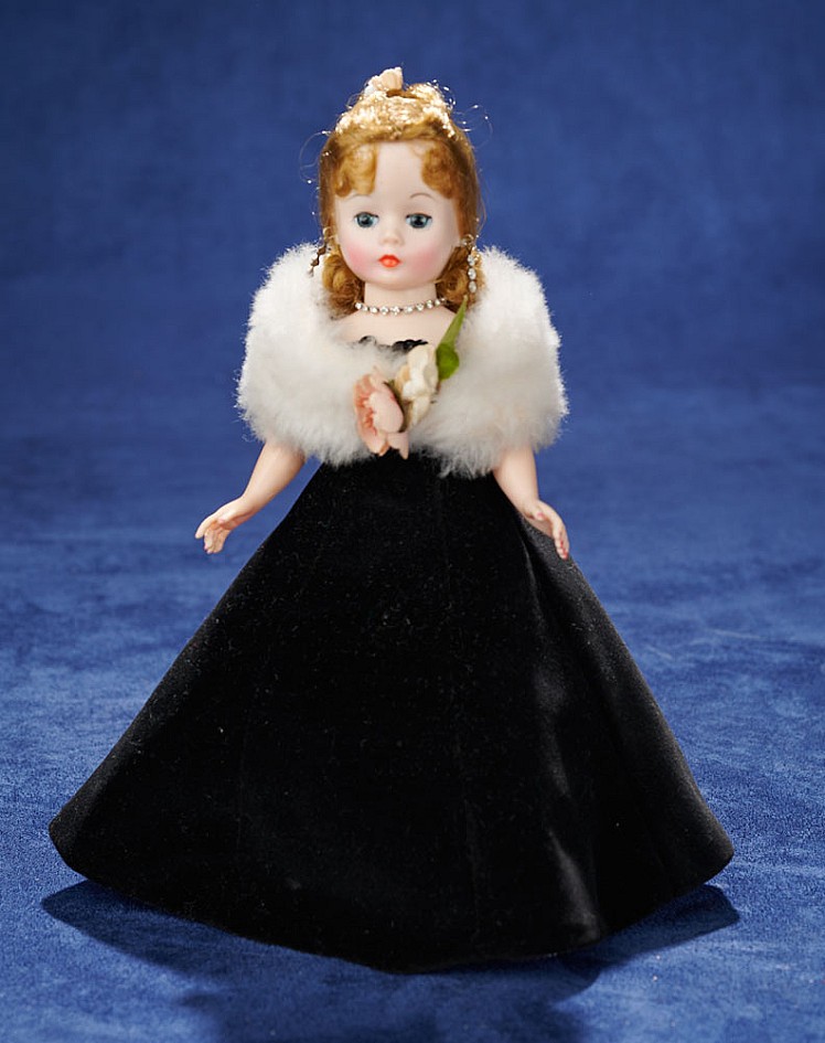 Cissette in Black Velvet Formal Gown "With a Regal Air"