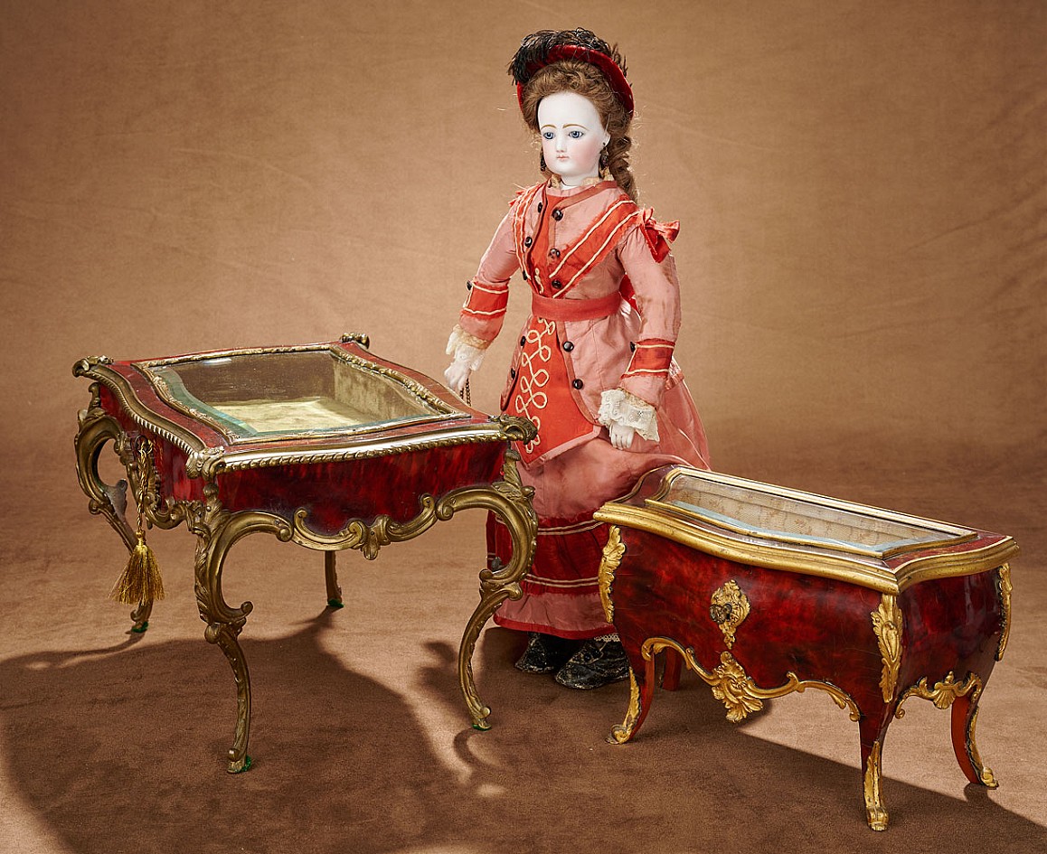 French Rosewood Vitrine in the Louis XVI Manner Attributed to Maison Giroux