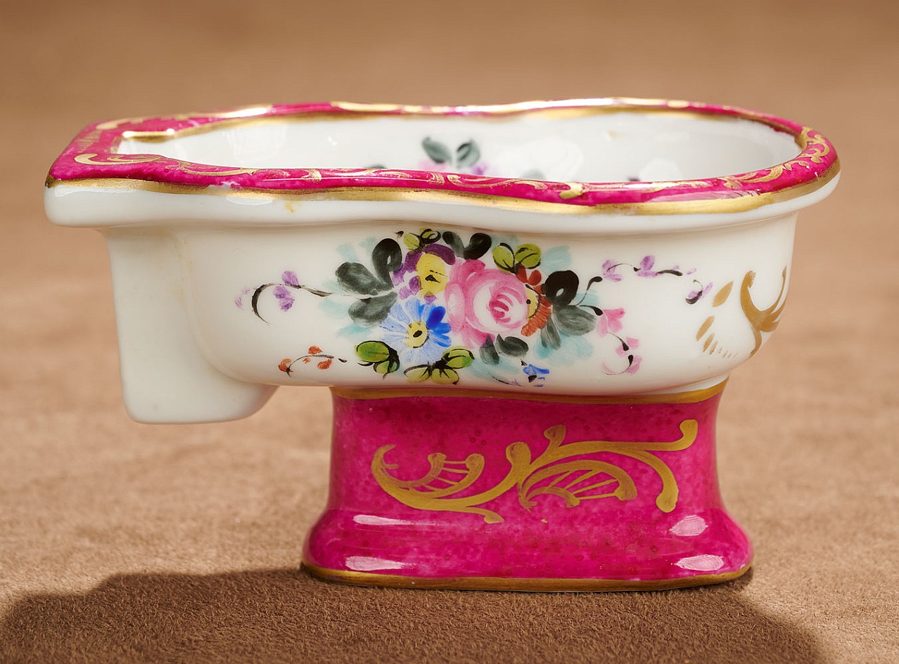 French Miniature Porcelain Bidet Attributed To Sevres
