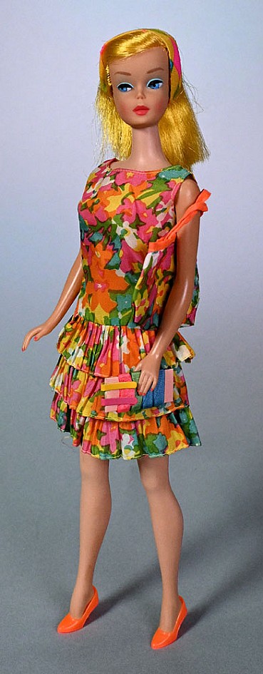 1966 Color Magic Barbie Doll in "Bouncy Flouncy" Costume