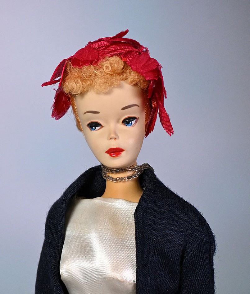 1959 Blonde #3 Barbie Doll in "Commuter Set" Costume