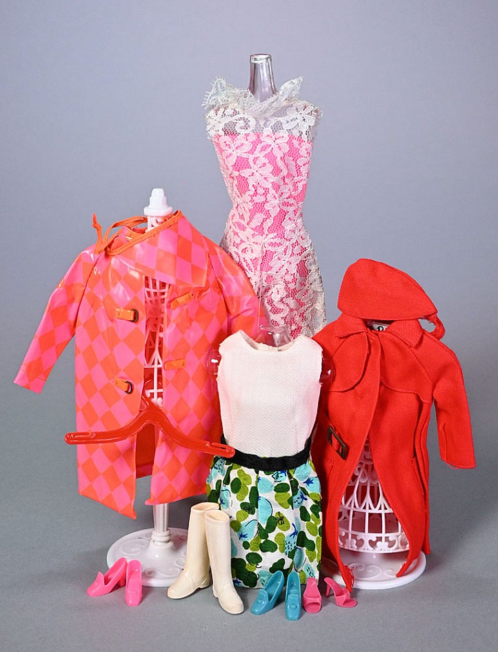 Collection of Mod Costumes for Barbie "Terrific Twosome", "Jump Into ...