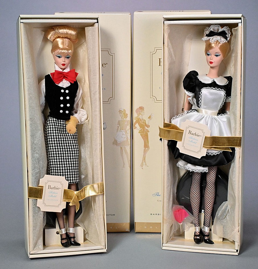 2005 Barbie Fashion Model Collection "Teacher" and "French Maid" Doll