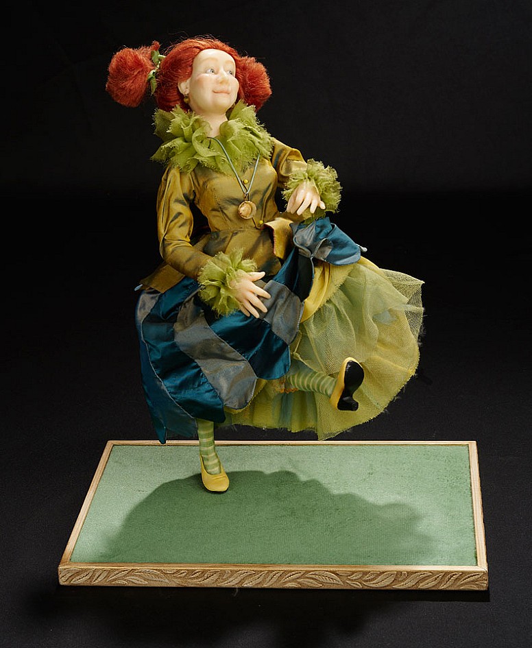 Red-Haired Frolicking Girl by NIADA Artist Kathryn Walmsley